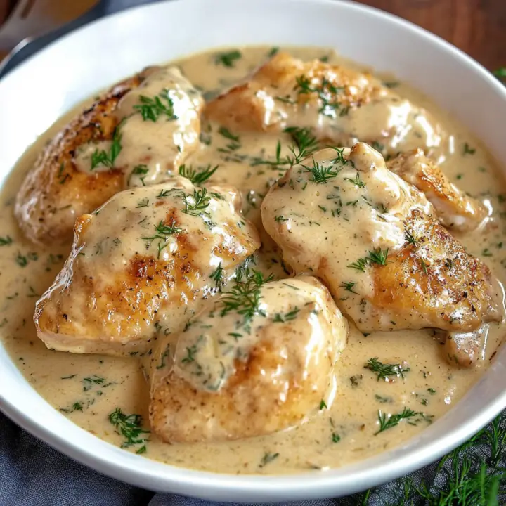 Receta de Pechuga de pollo a la crema